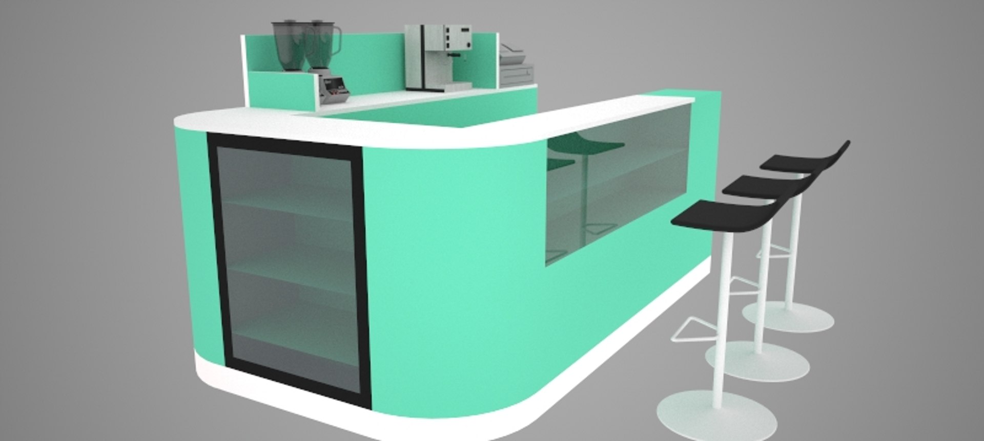 3d Coffe Stand
