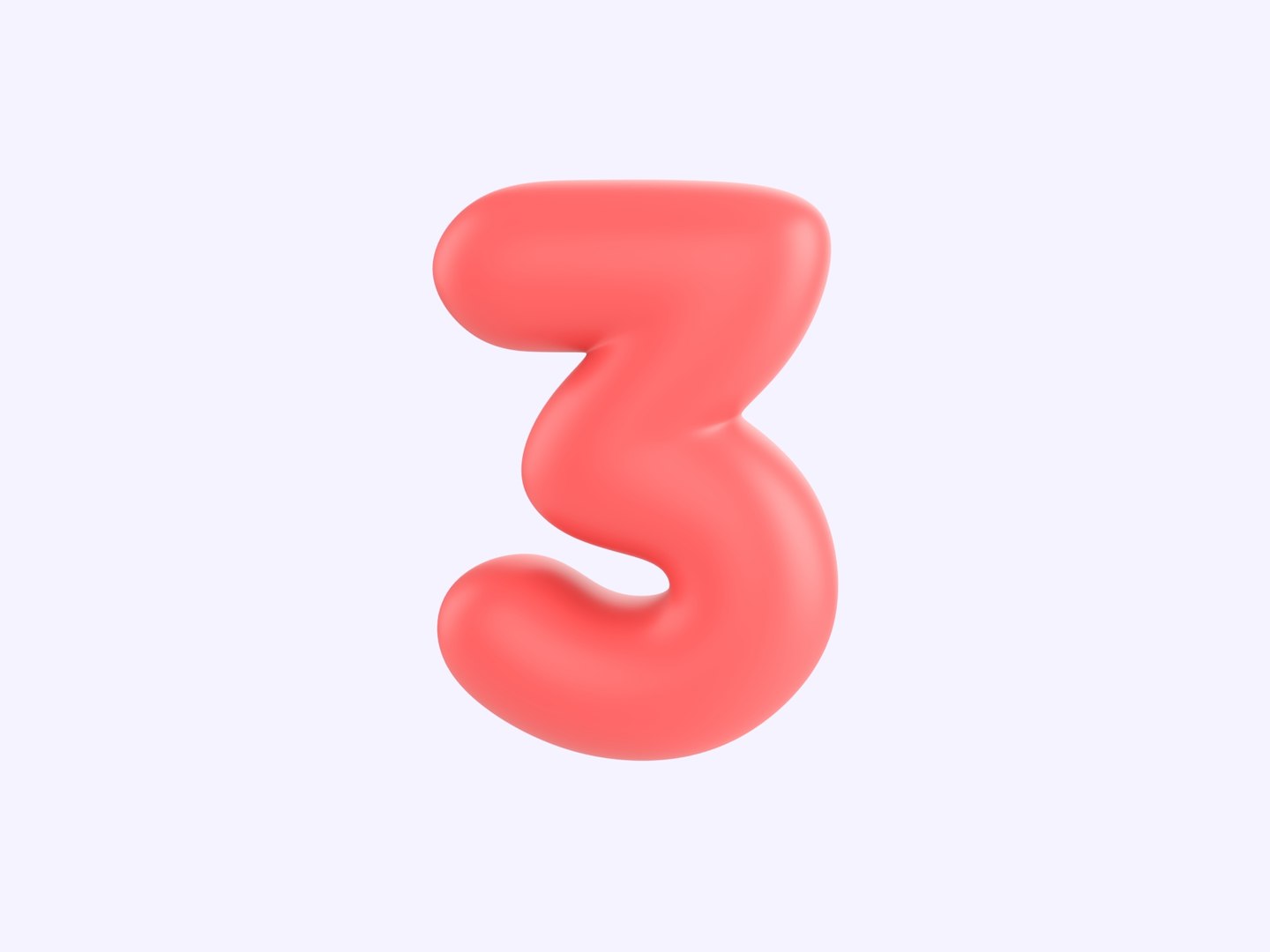 Number Three 3D - TurboSquid 2305143