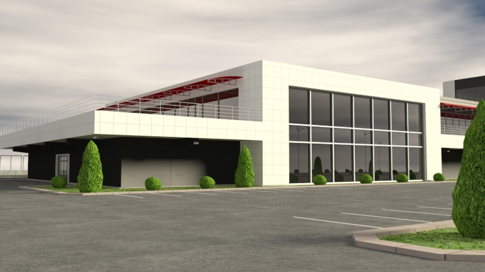 3D pit stop building model - TurboSquid 1332746