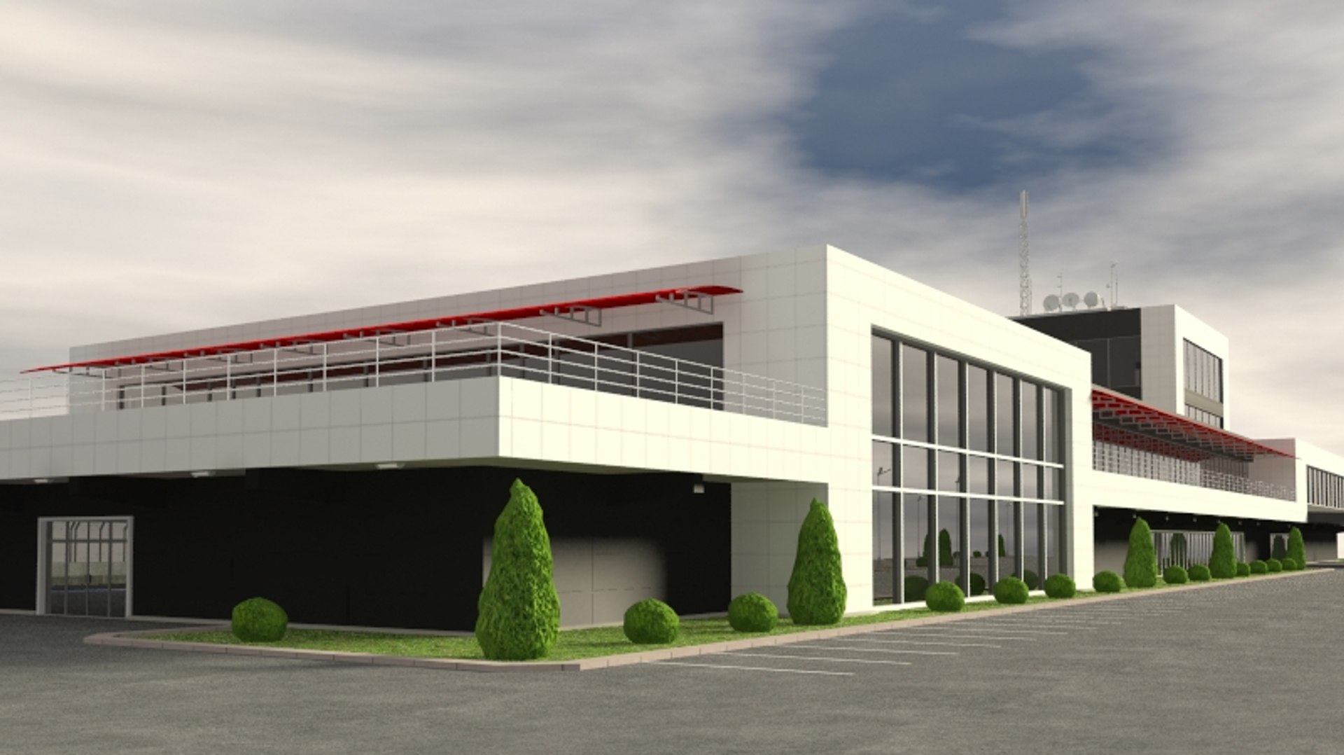 3D Pit Stop Building Model - TurboSquid 1332746