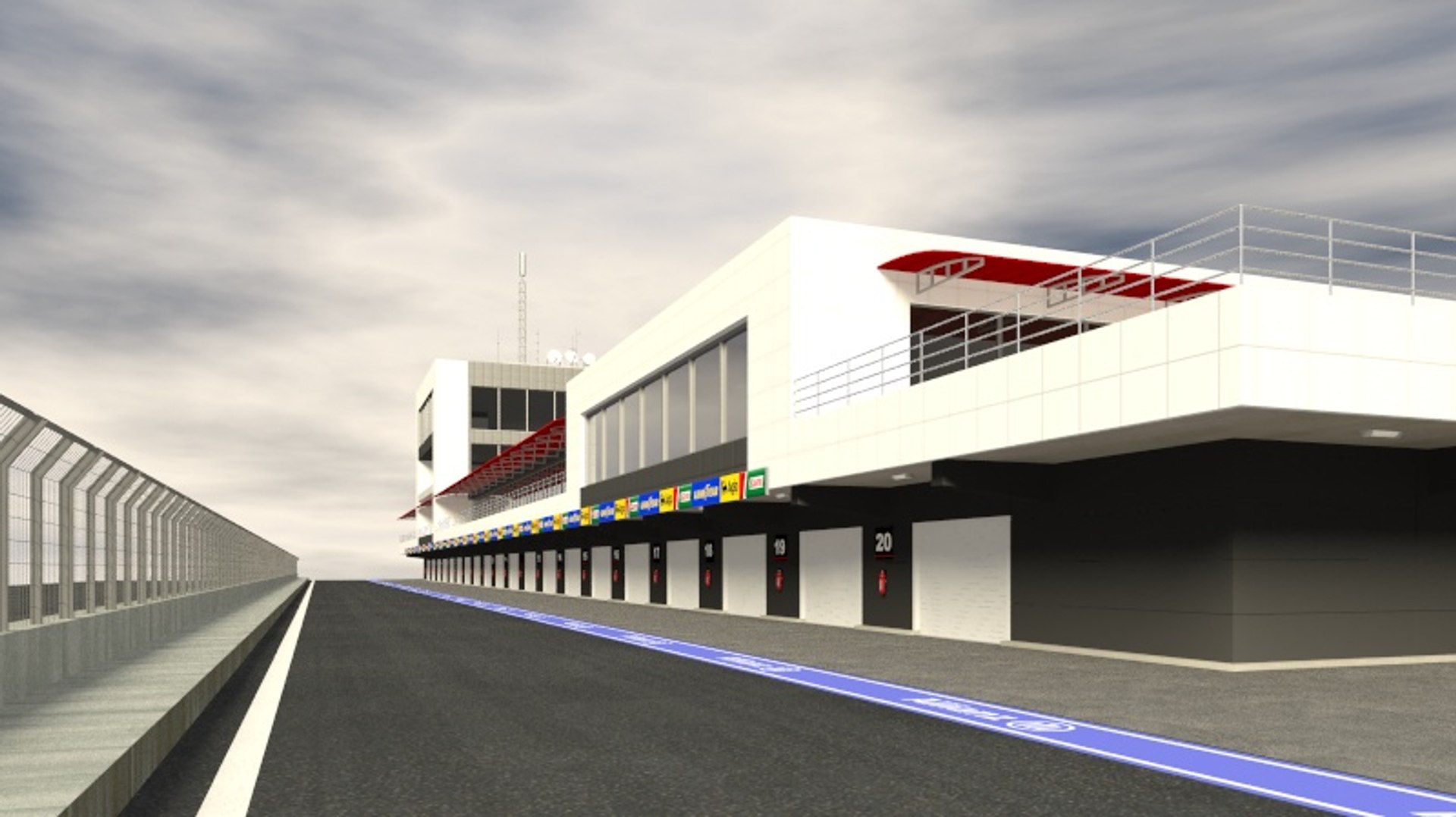 3D Pit Stop Building Model - TurboSquid 1332746