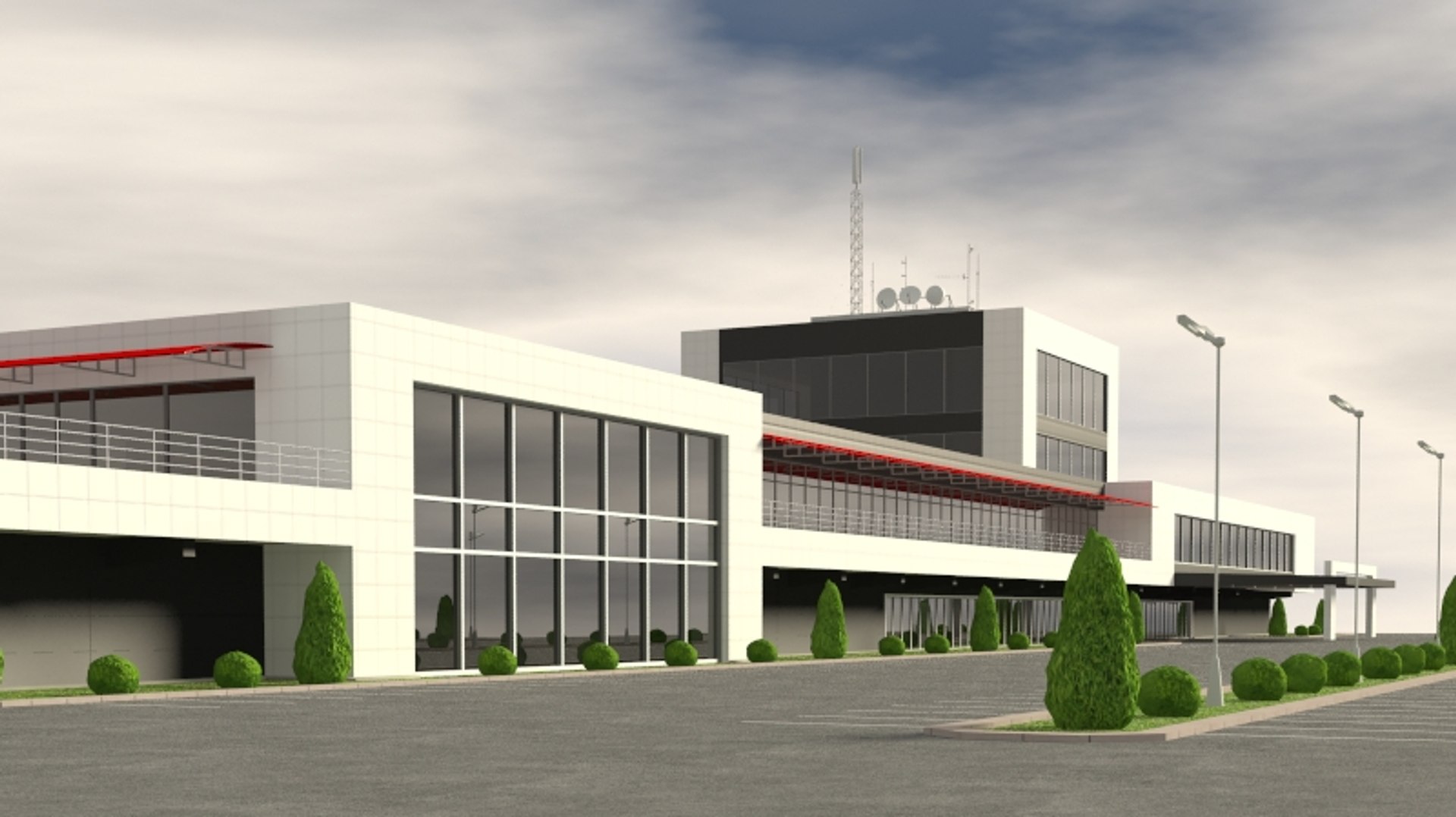 3D pit stop building model - TurboSquid 1332746