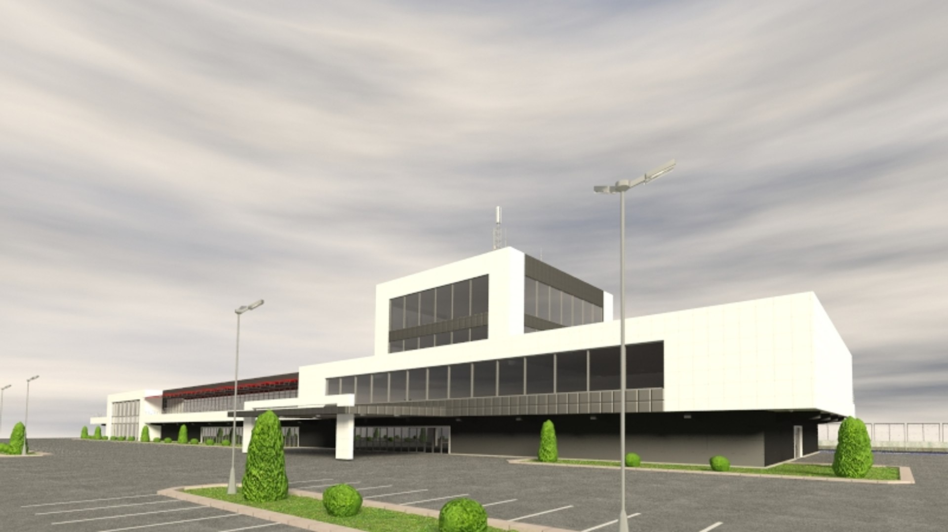 3D Pit Stop Building Model - TurboSquid 1332746