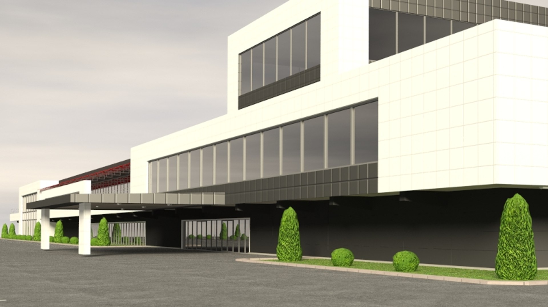 3D pit stop building model - TurboSquid 1332746