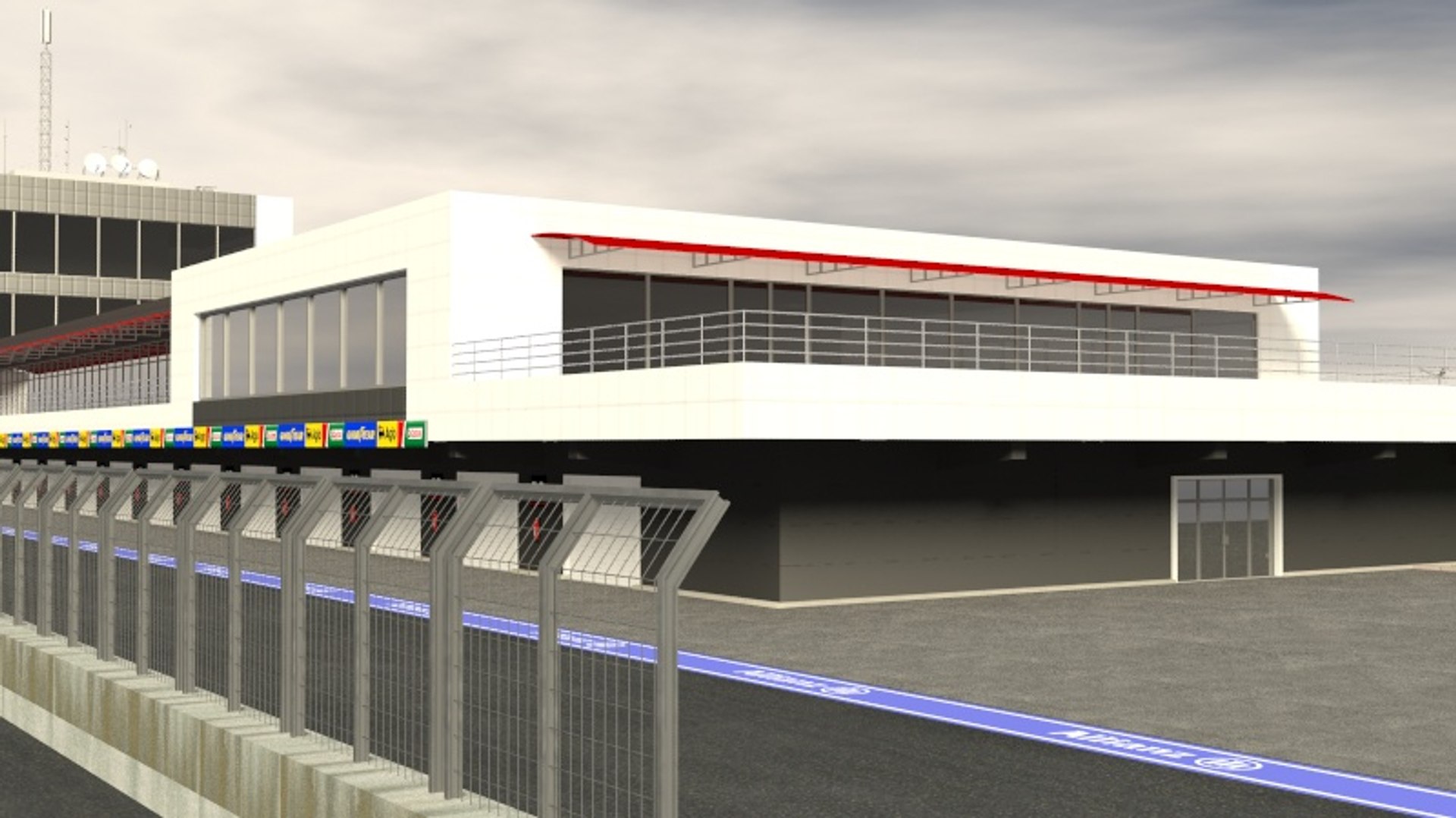 3D Pit Stop Building Model - TurboSquid 1332746