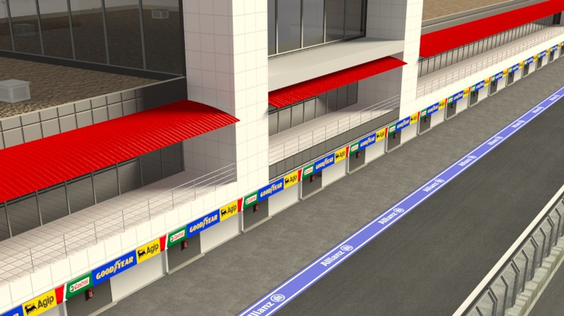 3D Pit Stop Building Model - TurboSquid 1332746