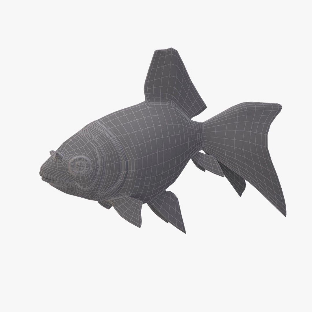 3D gold fish v2 model - TurboSquid 1149879