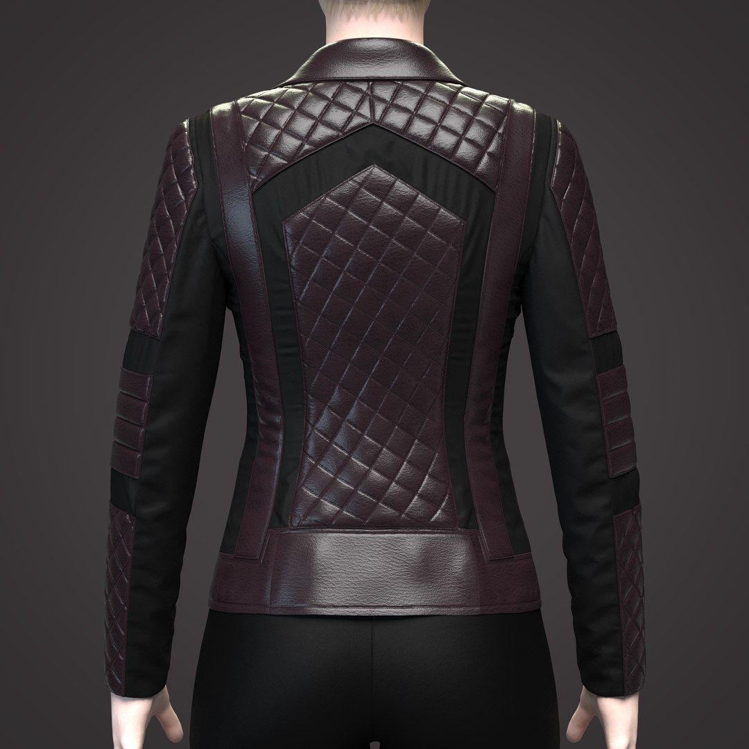 3D Women Quilted Jacket 3d Model Model - TurboSquid 2086665