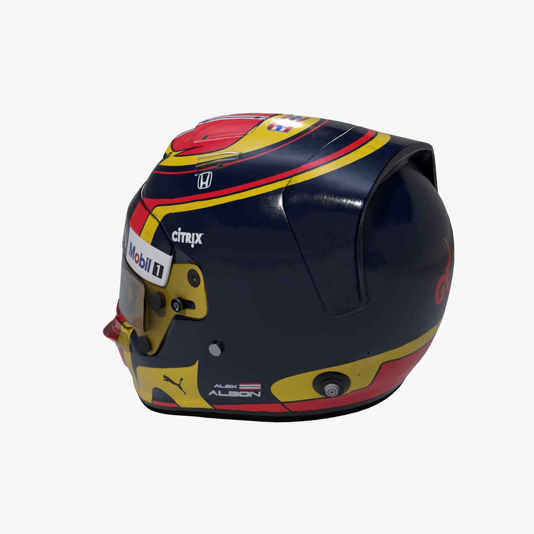 3D Albon 2019 Helmet Model - TurboSquid 1455309