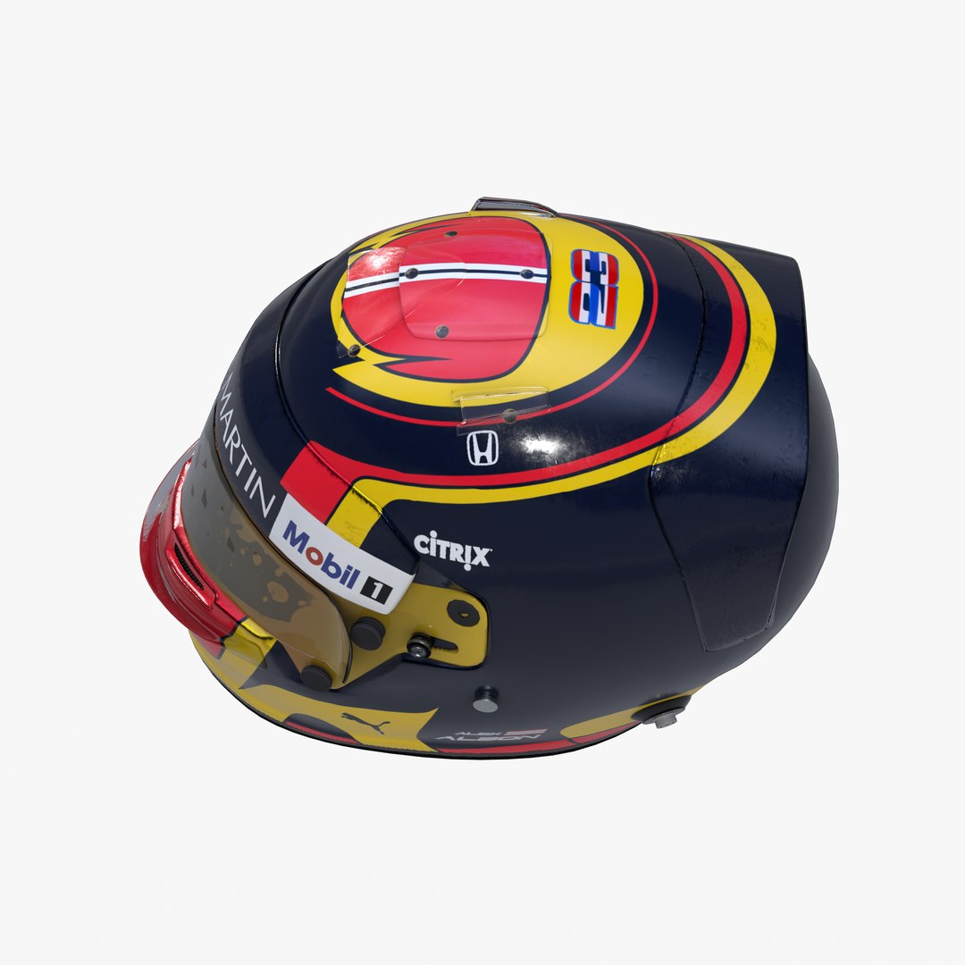 3D Albon 2019 Helmet Model - TurboSquid 1455309