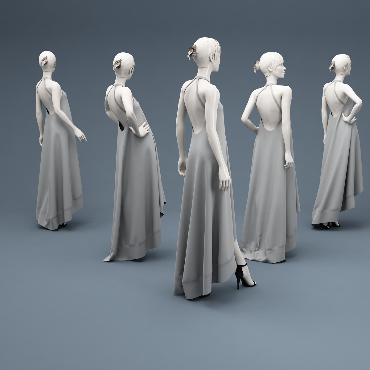 dress mannequin 3d model