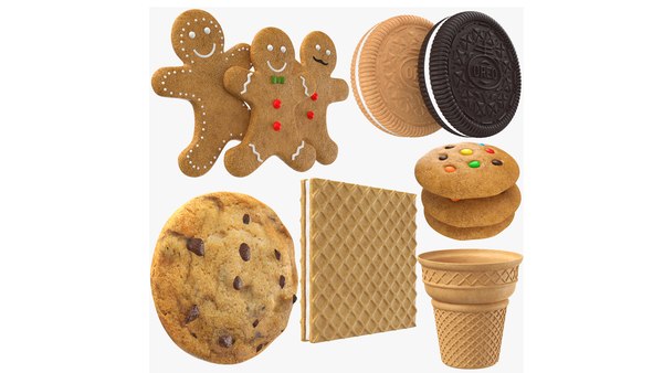 Cookies And Biscuits Collection 3D - TurboSquid 1848824