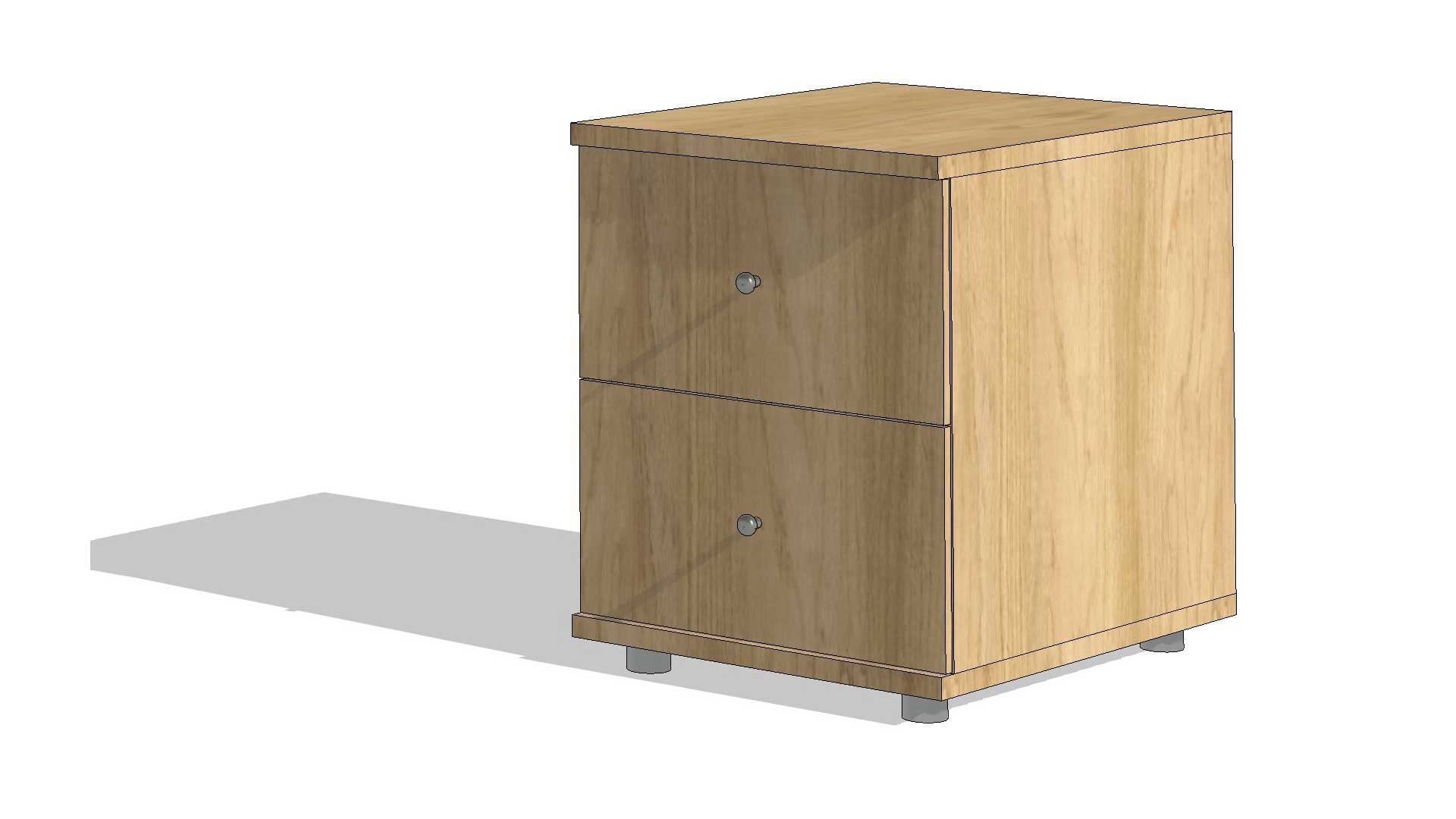3D Model Single Drawer Dresser Unit - TurboSquid 2040586