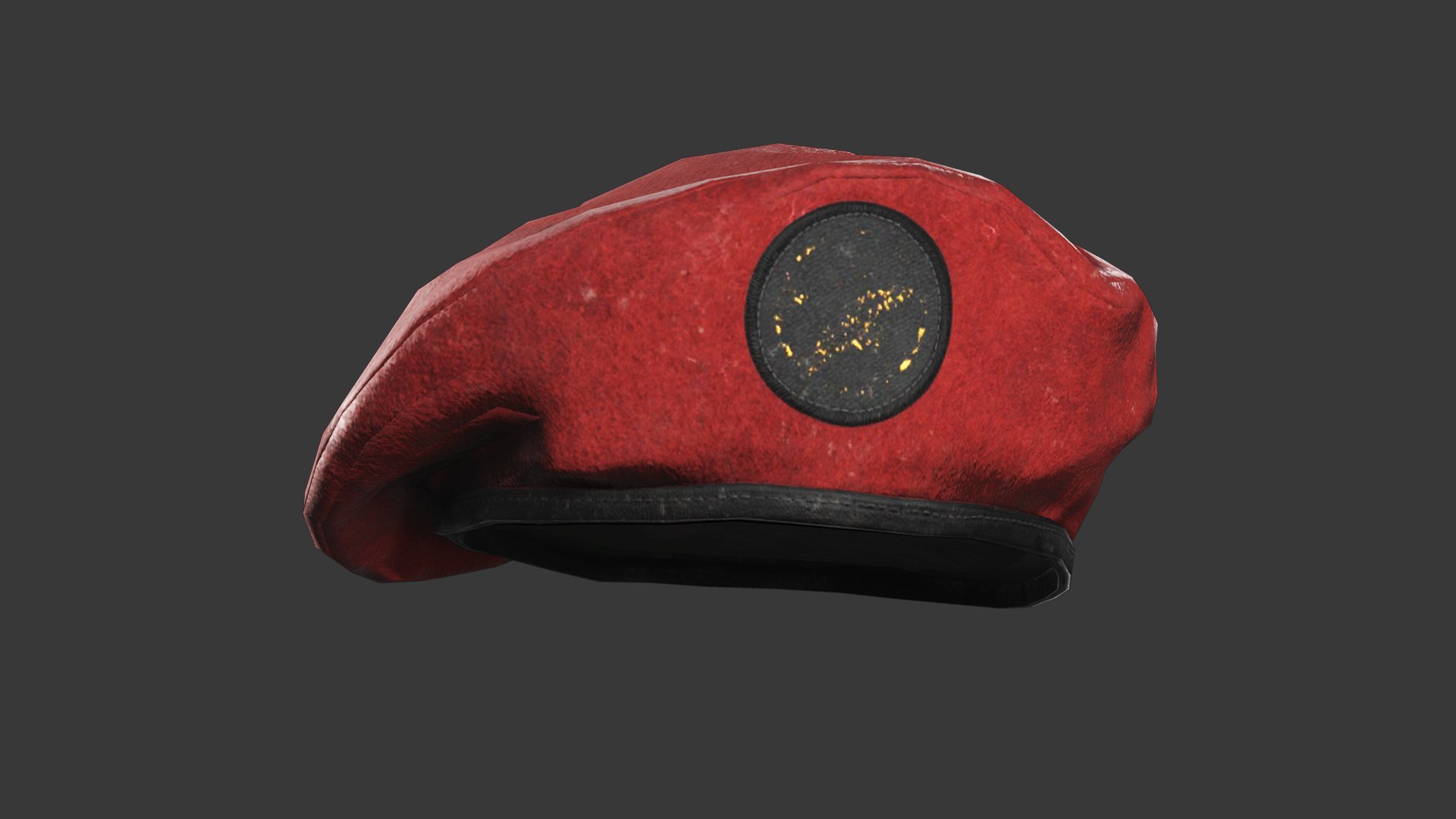3D Red Military Beret - Game Ready Model - TurboSquid 2426058