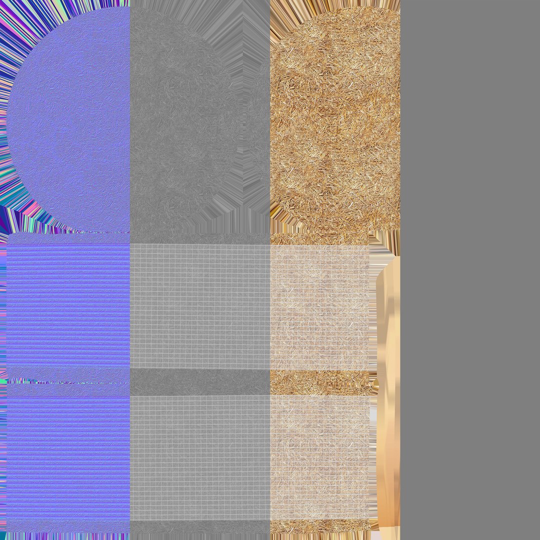 3D Hay Bales 02 Solid and Debris - TurboSquid 2071194