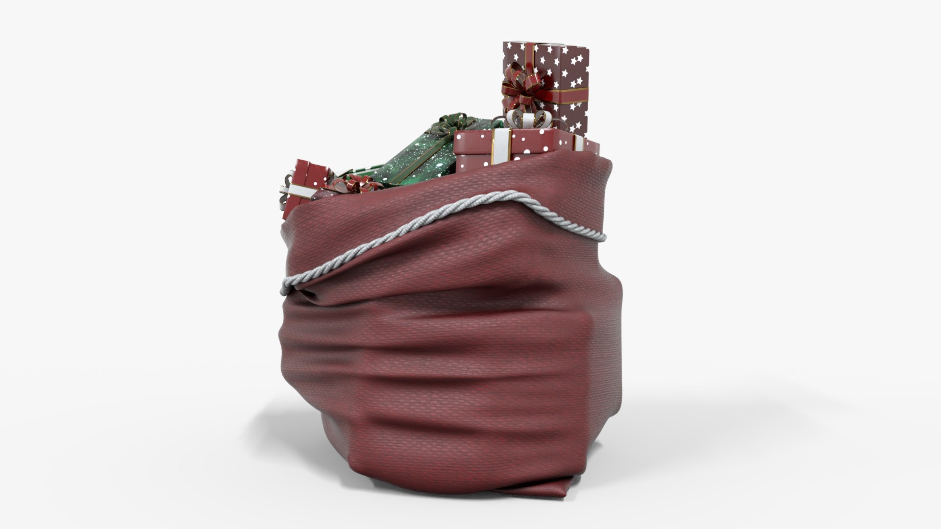 3D Christmas Gifts Bag Model - TurboSquid 2323288