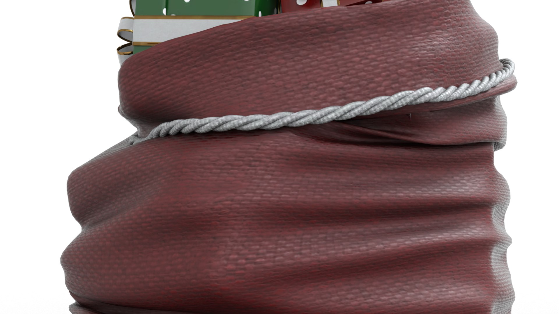3D Christmas Gifts Bag Model - TurboSquid 2323288