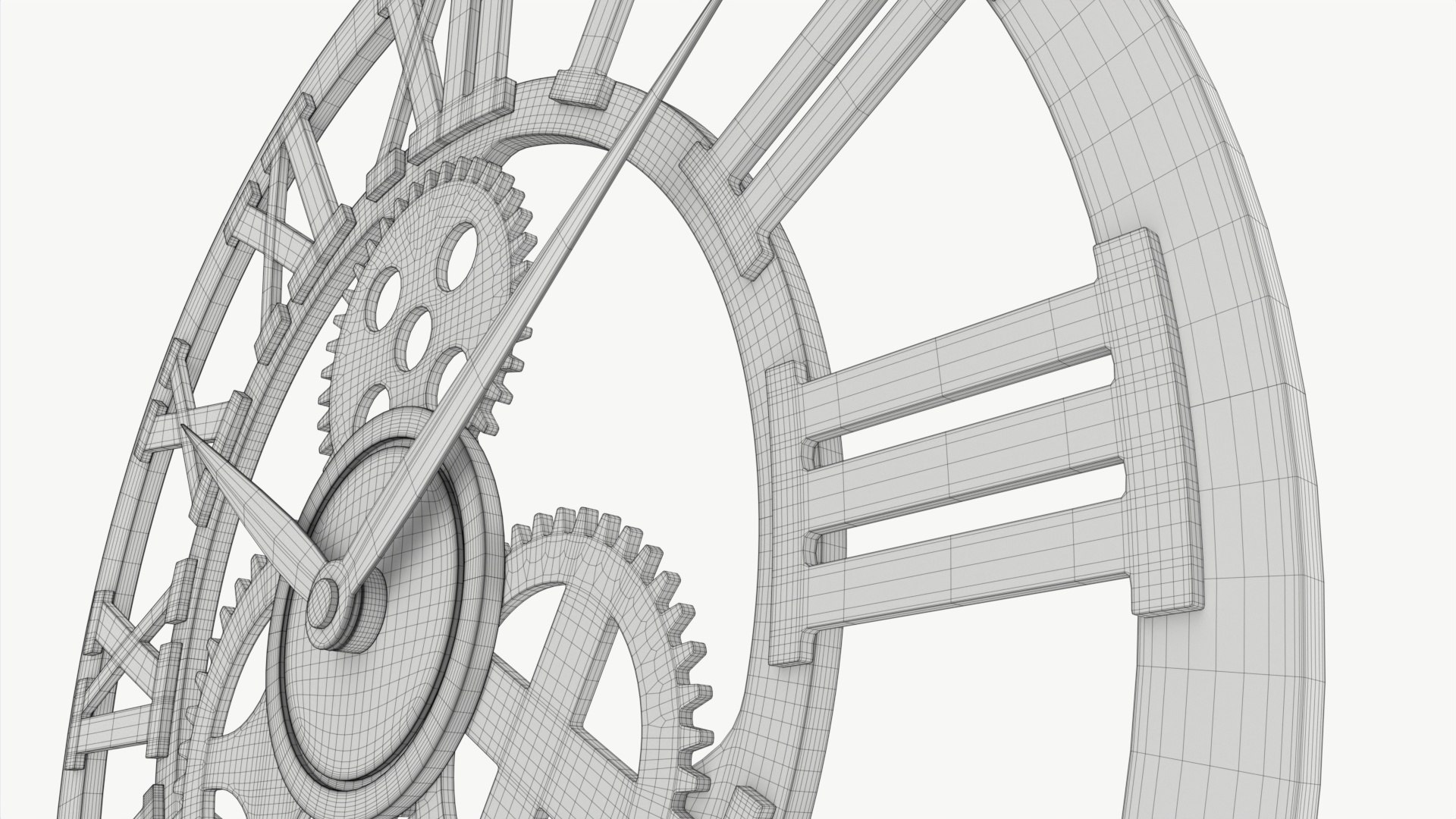 3D Decorative Gear Wall Clock - TurboSquid 1920715