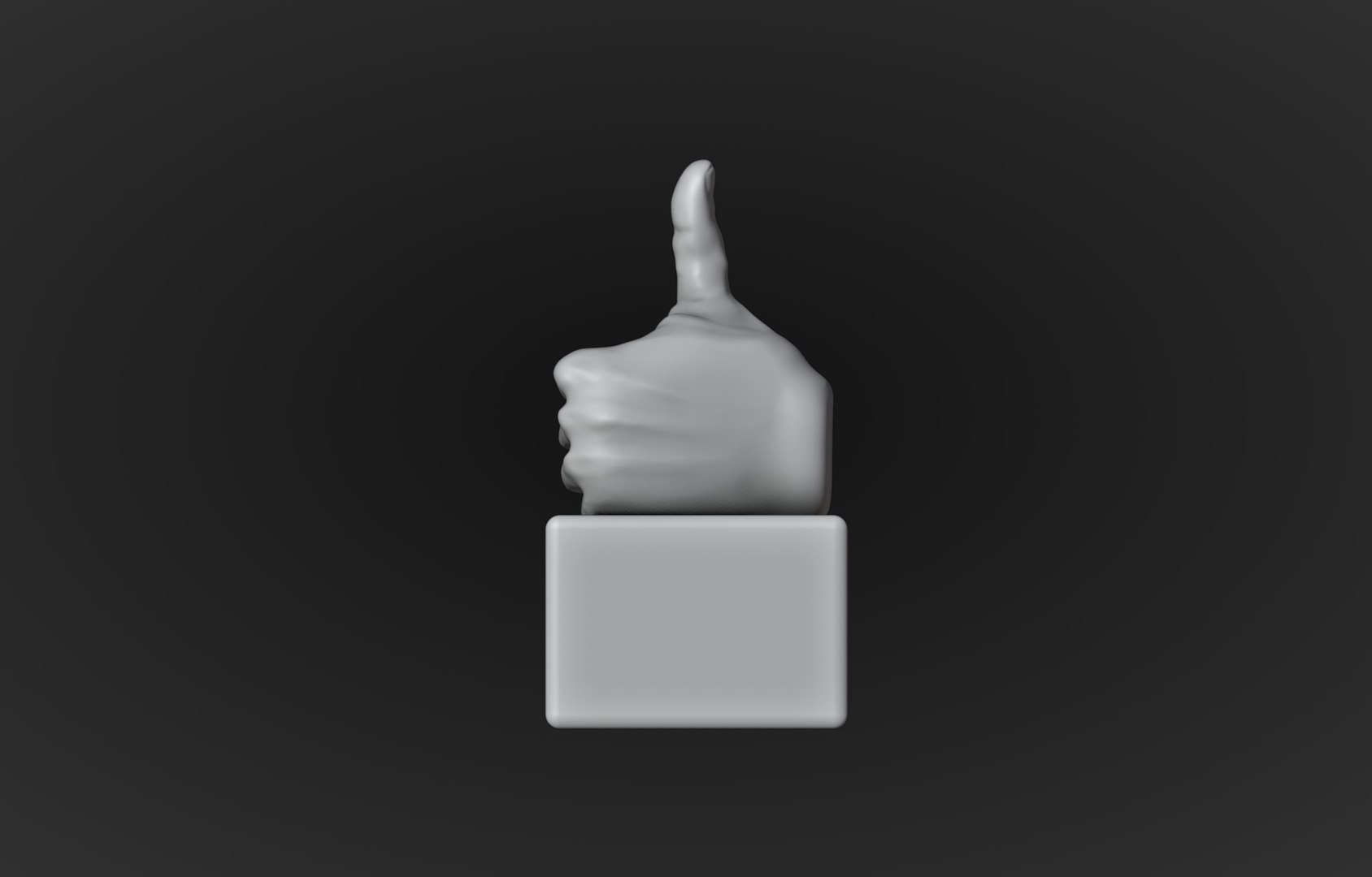 3D Thumbs Up Motivational Reminder - TurboSquid 2253491