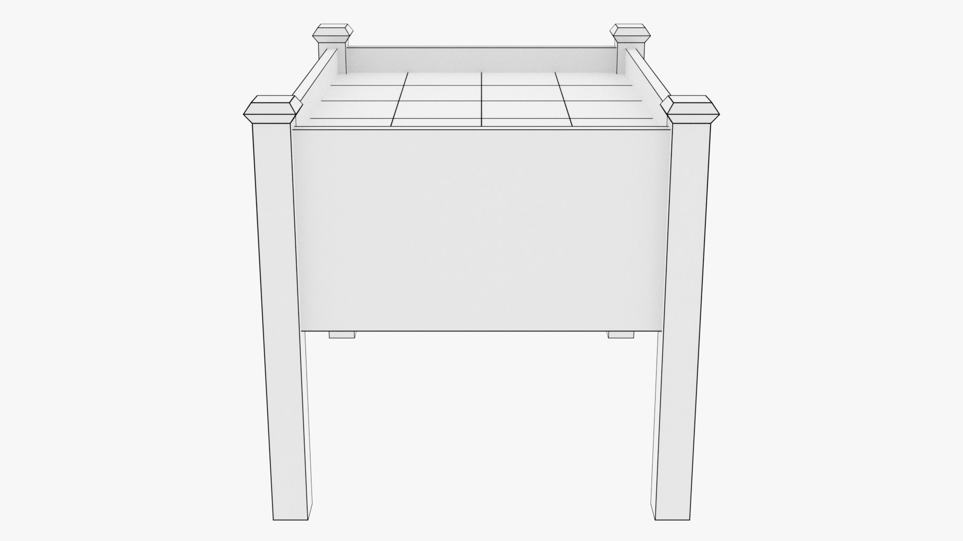 Elevated Planter Box 3D Model - TurboSquid 1549392