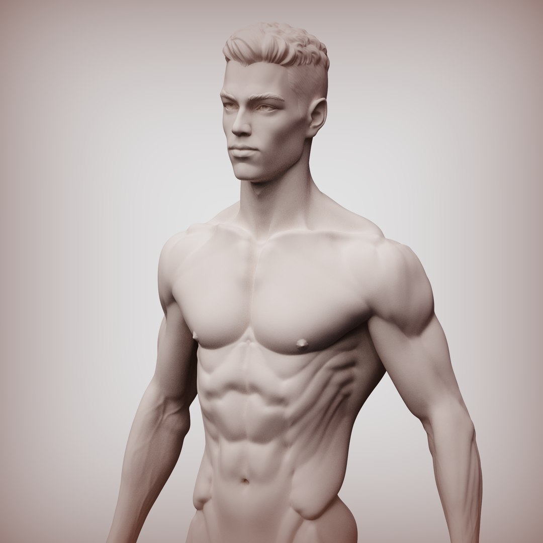 Bodybuilder Man Sculpture 3D - TurboSquid 2325746