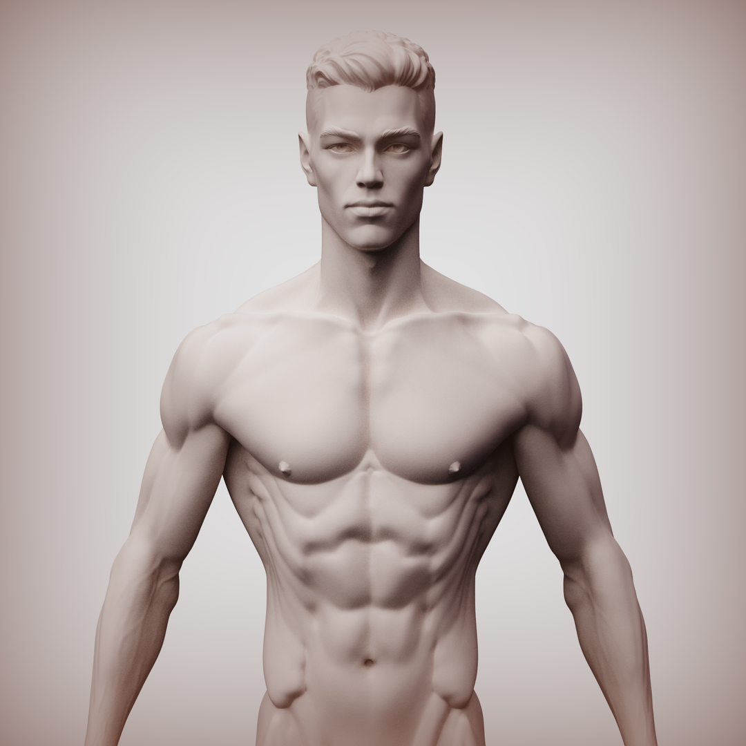 Bodybuilder Man Sculpture 3D - TurboSquid 2325746