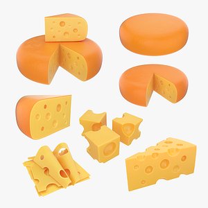 3D Cheese Food Set model - TurboSquid 2165060