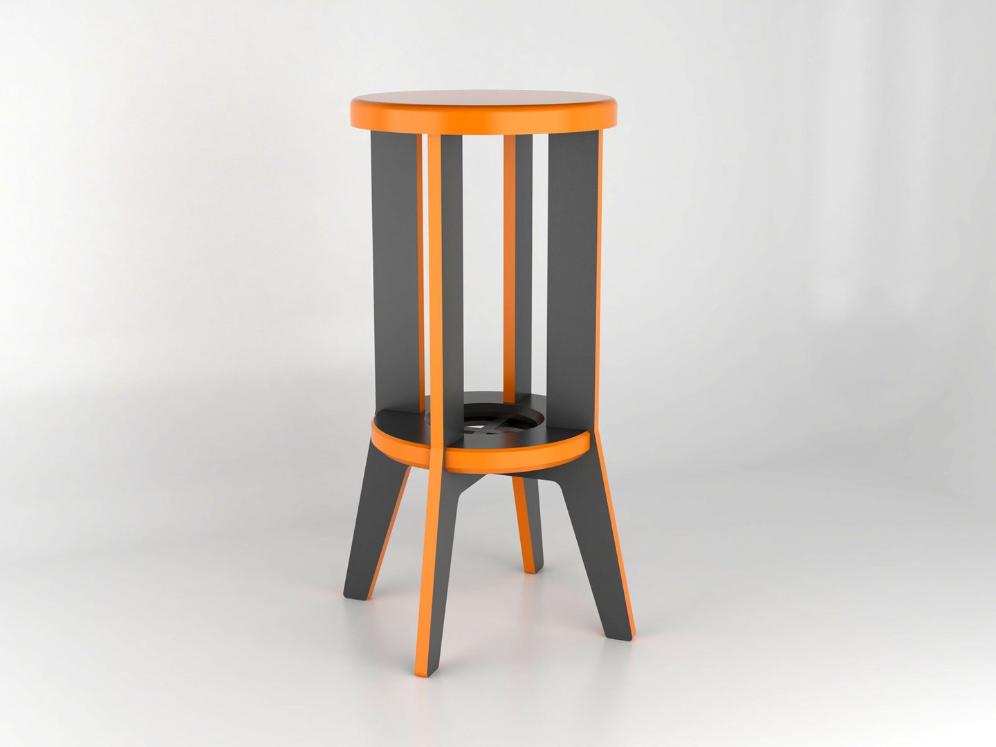 3D Bar Stool Cnc - TurboSquid 1369915