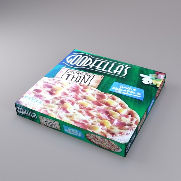 3d model pizza box