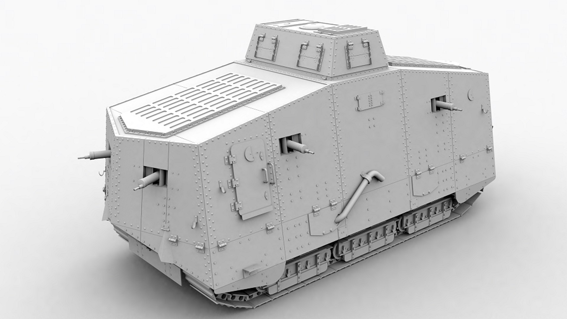 A7v Tank 3D Model - TurboSquid 1161704