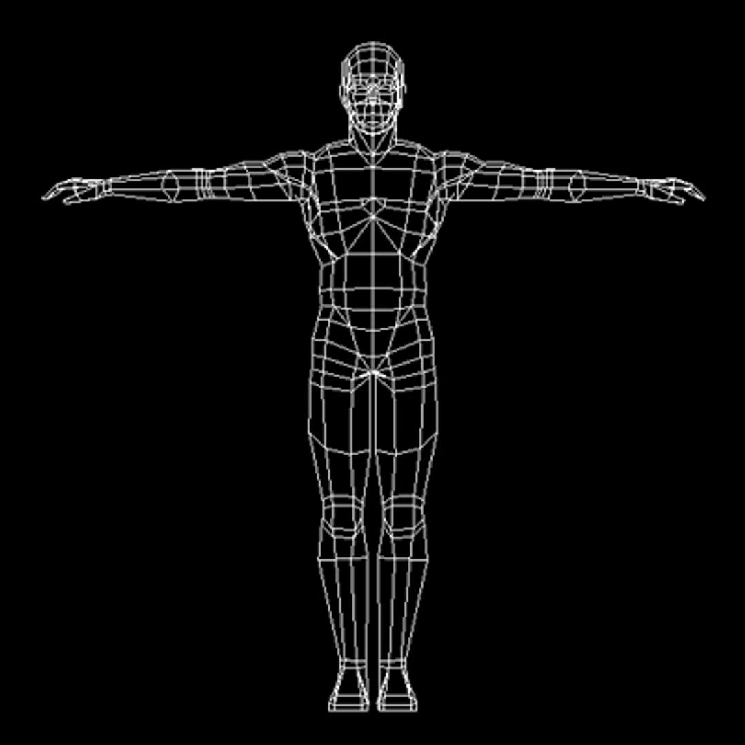3d Model Of Man