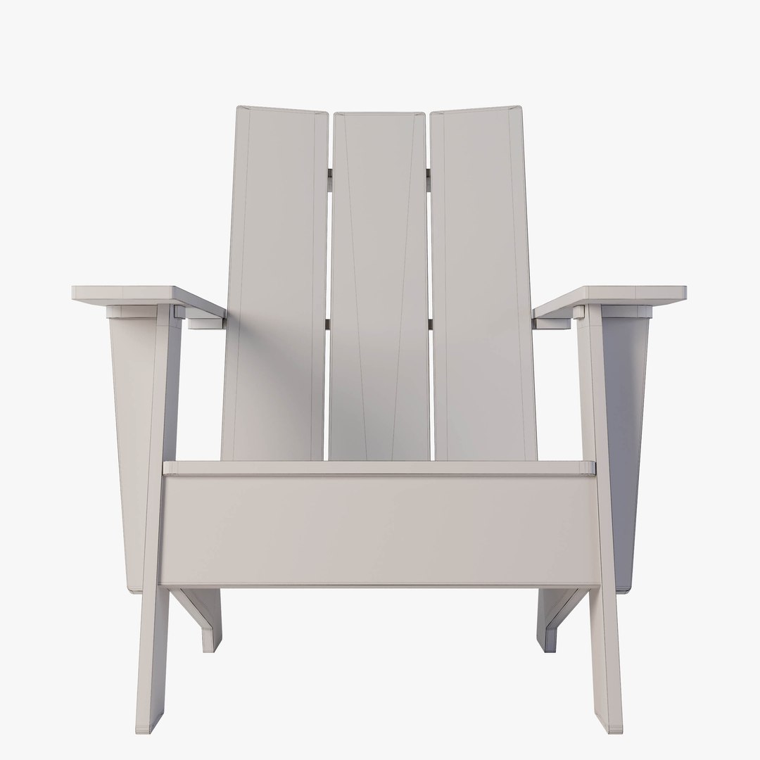 Loll Designs 3 Slat Adirondack Chair Model - TurboSquid 2009450
