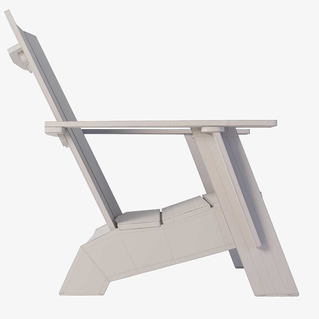 Loll Designs 3 Slat Adirondack Chair Model - TurboSquid 2009450