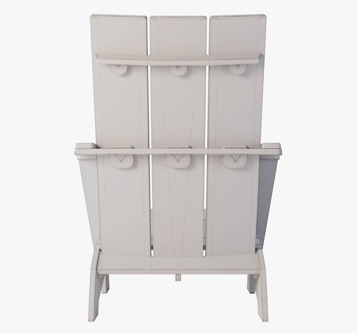 Loll Designs 3 Slat Adirondack Chair Model - TurboSquid 2009450