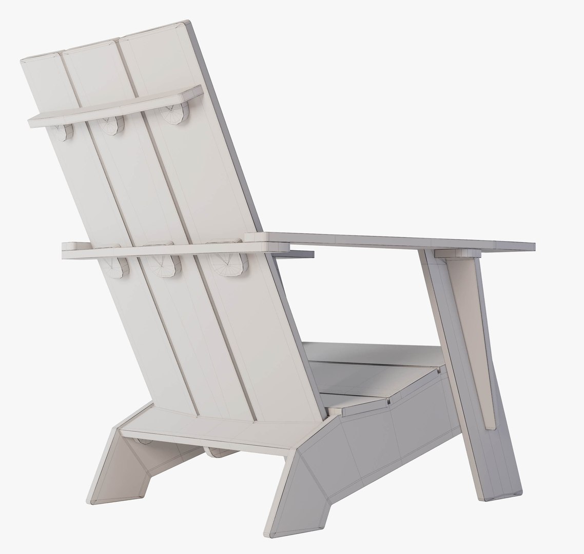 Loll Designs 3 Slat Adirondack Chair Model - TurboSquid 2009450