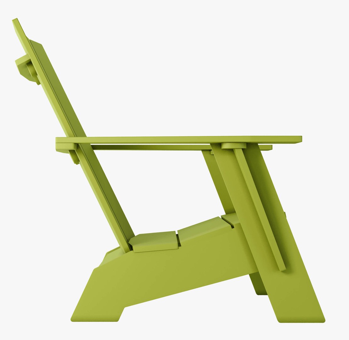 Loll Designs 3 Slat Adirondack Chair Model - TurboSquid 2009450