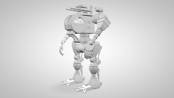 free 3ds model robot 02 cockpit