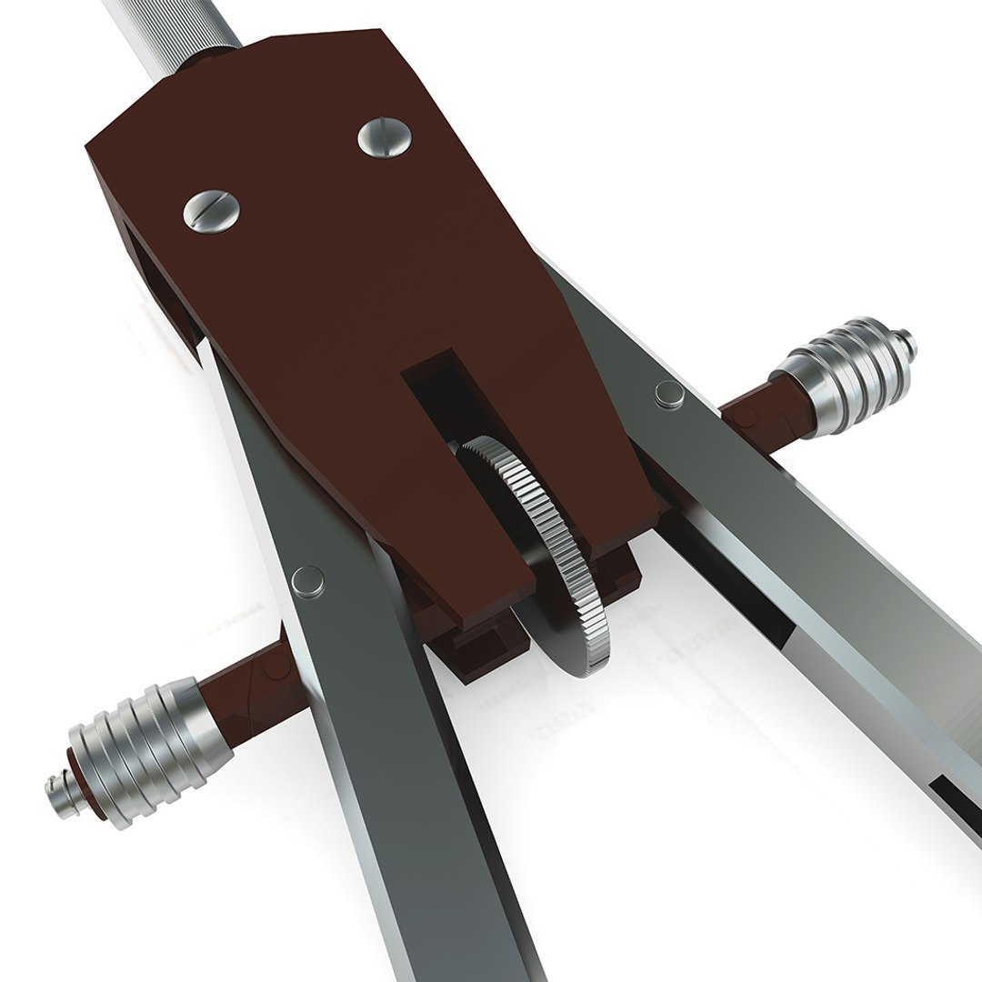 3d Engineering Compasses Model