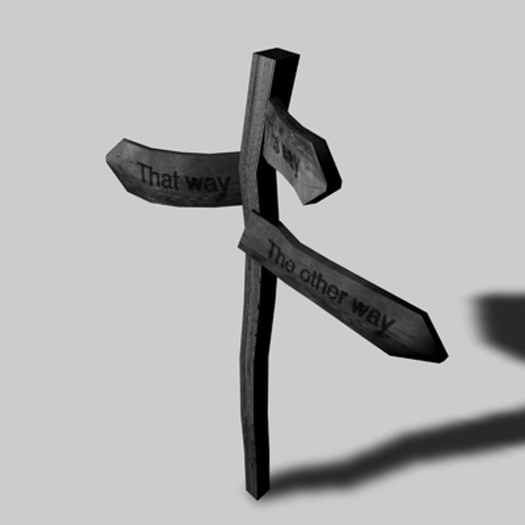 3ds Max Sign Post