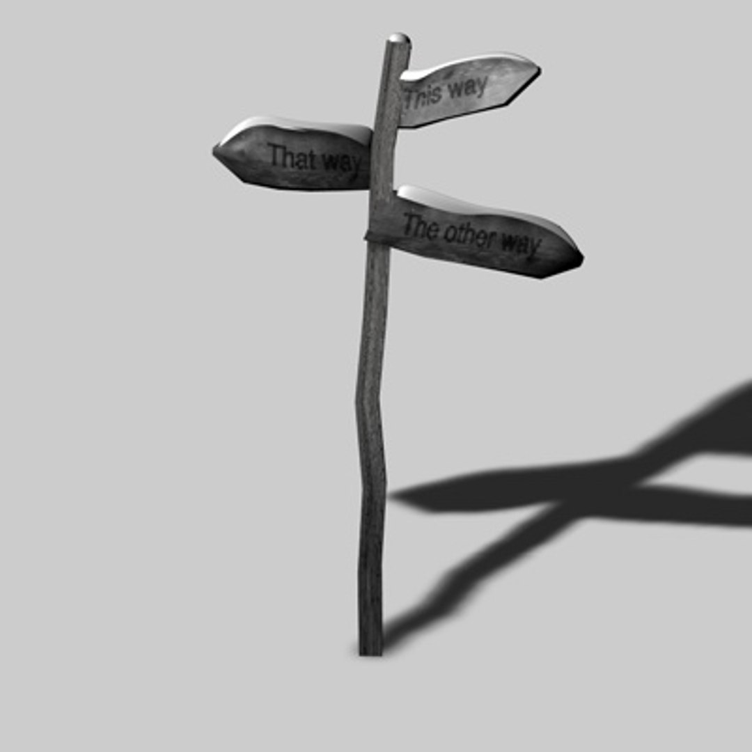 3ds Max Sign Post