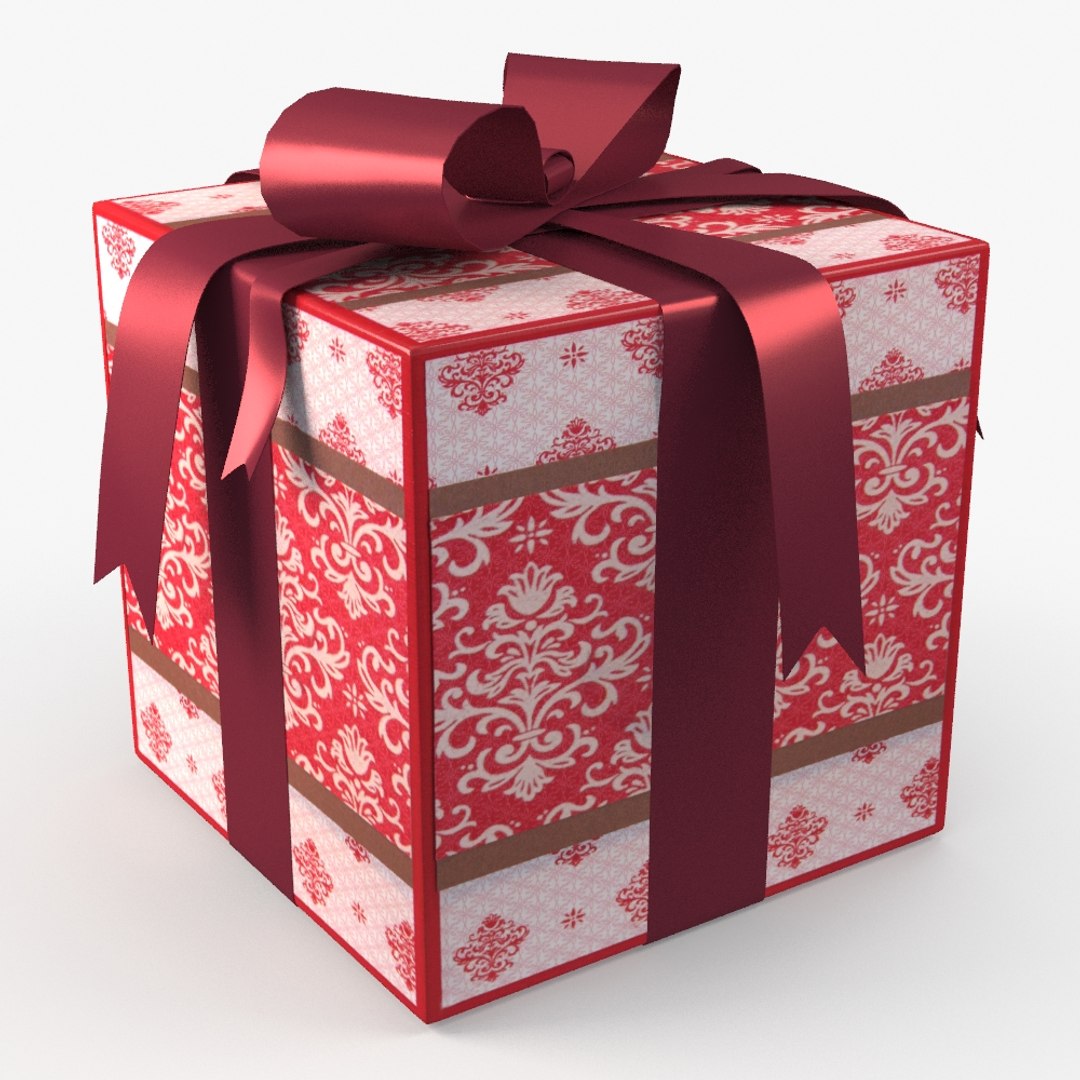 3ds Max Christmas Gift Present Box