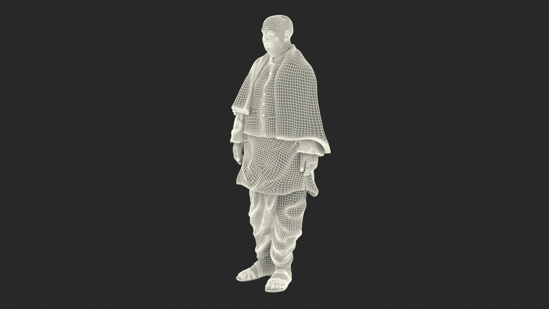 3D Bronze Indian Man Statue Model - TurboSquid 2091386