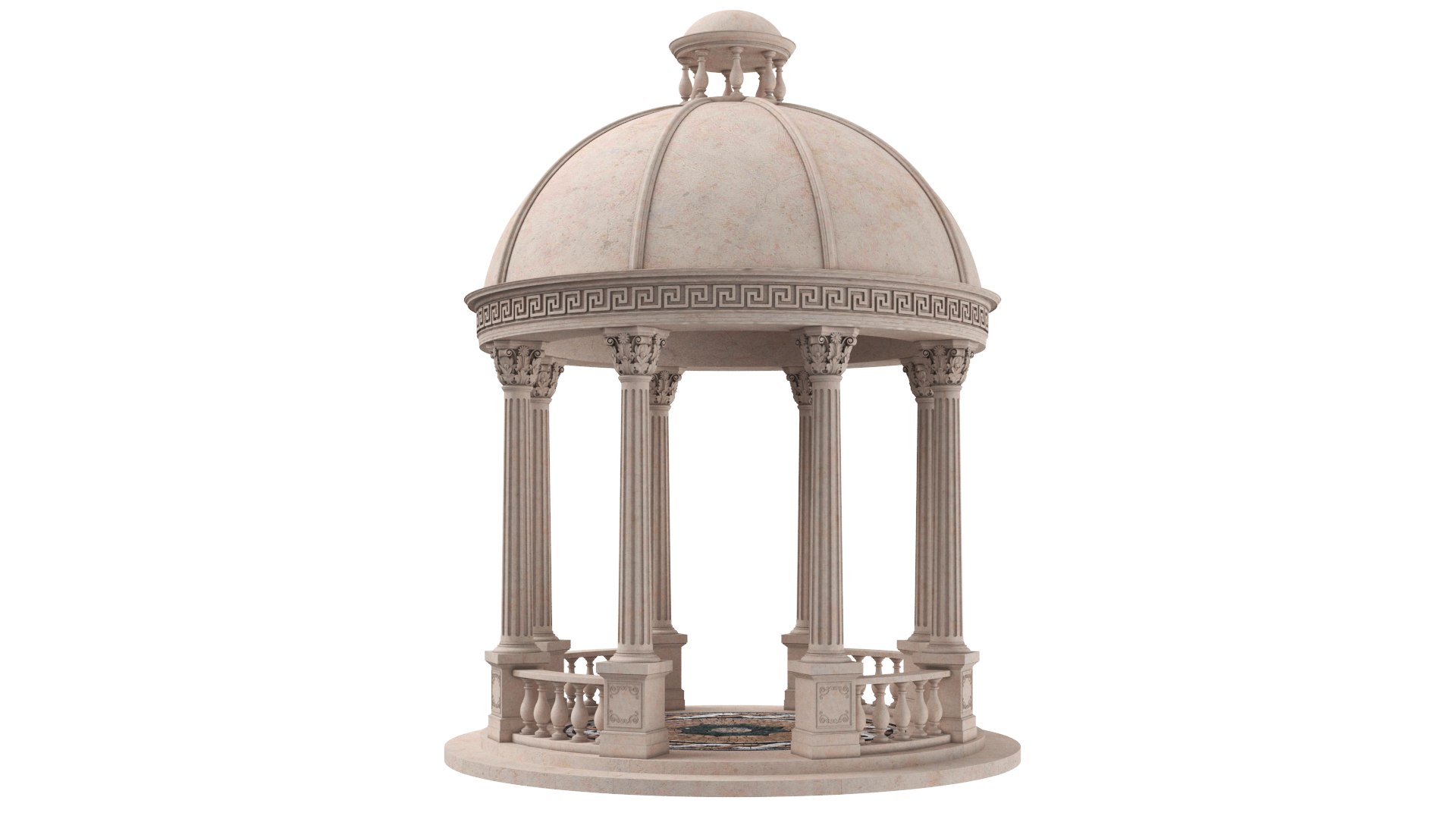 3D Model Gazebo Stone - TurboSquid 1715828