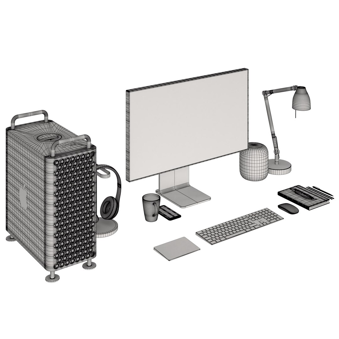 Apple Mac Pro 3D Model - TurboSquid 1511592
