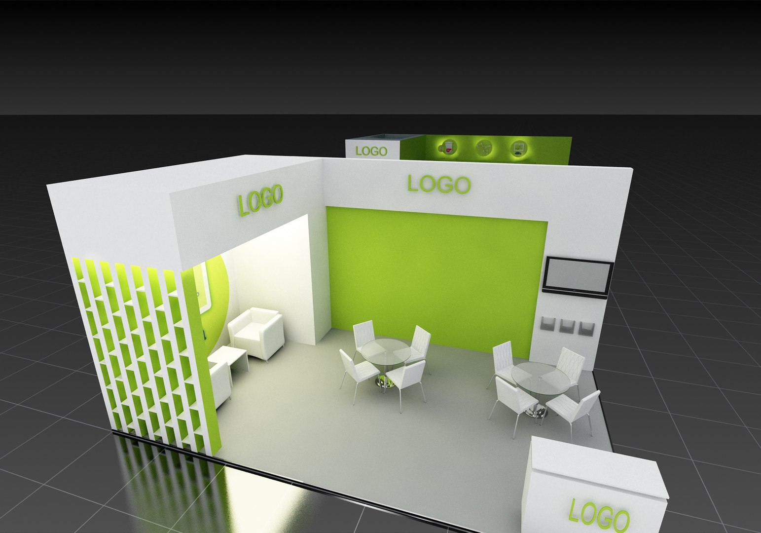 3D Model Exhibition Stand - TurboSquid 2027139