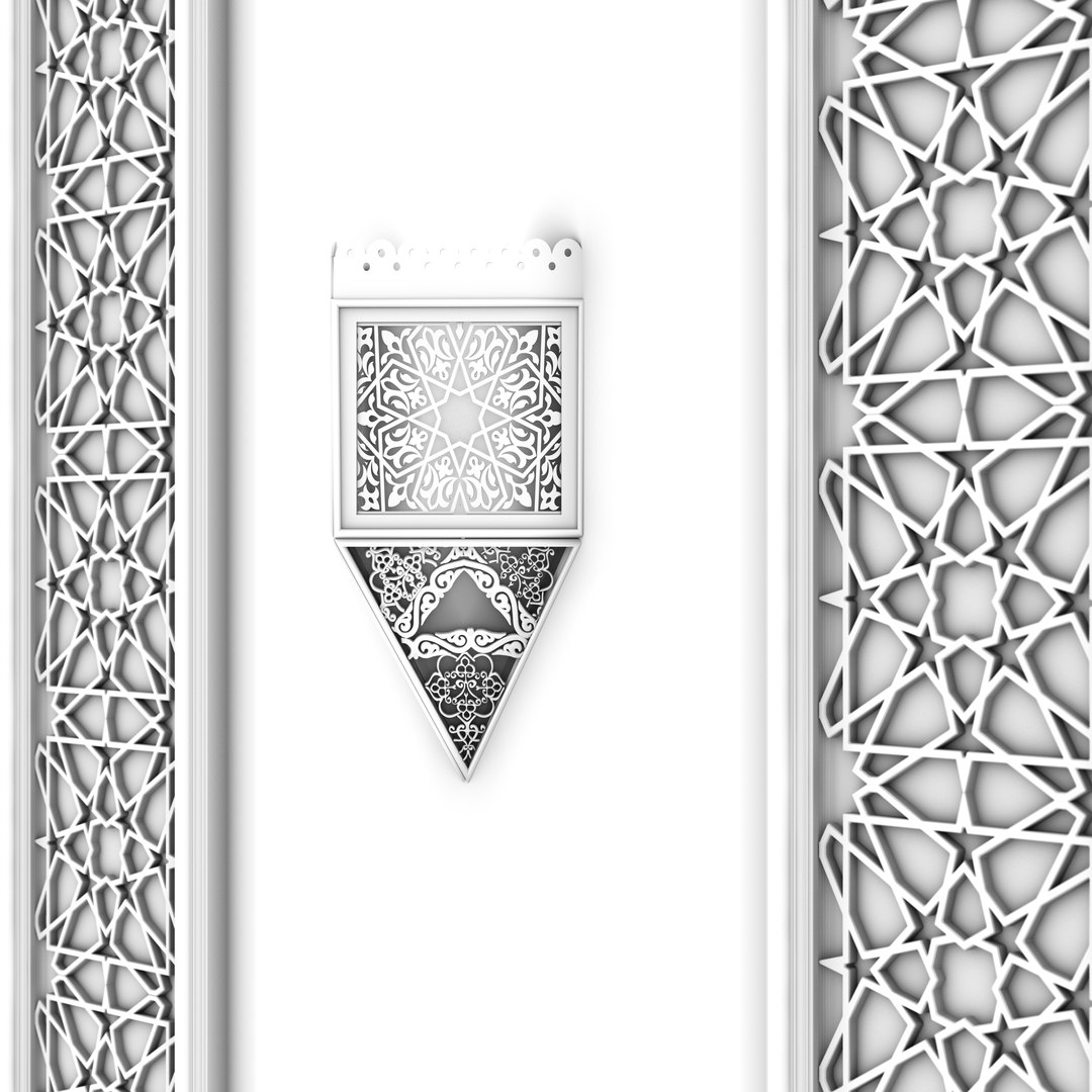 Morocan islamic wall light 3D - TurboSquid 2019967