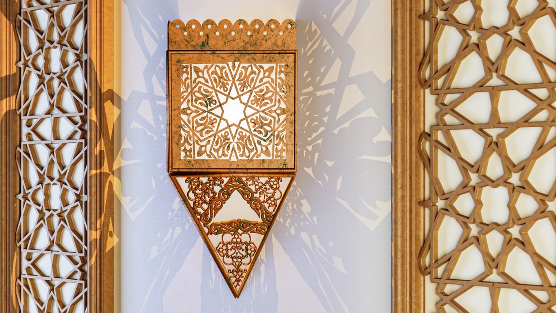 Morocan islamic wall light 3D - TurboSquid 2019967
