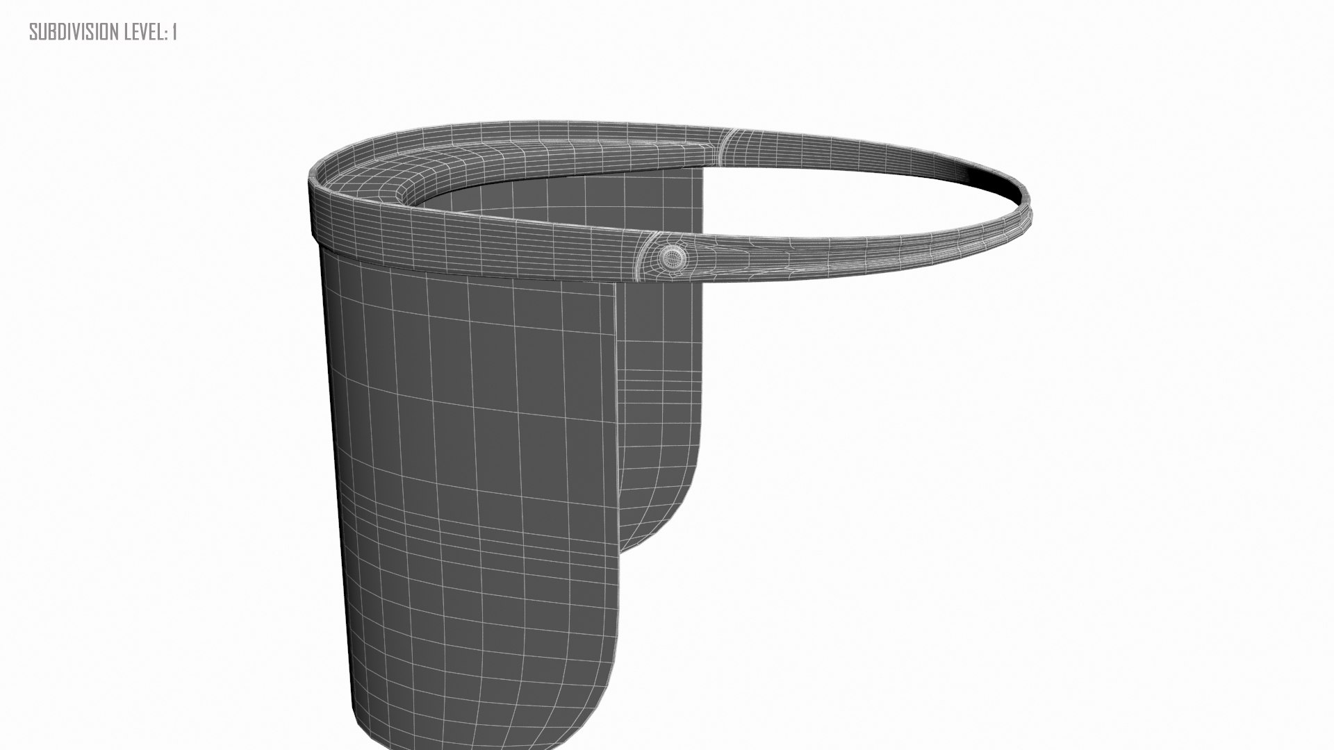 Visor protection glass v2 3D model - TurboSquid 1527638