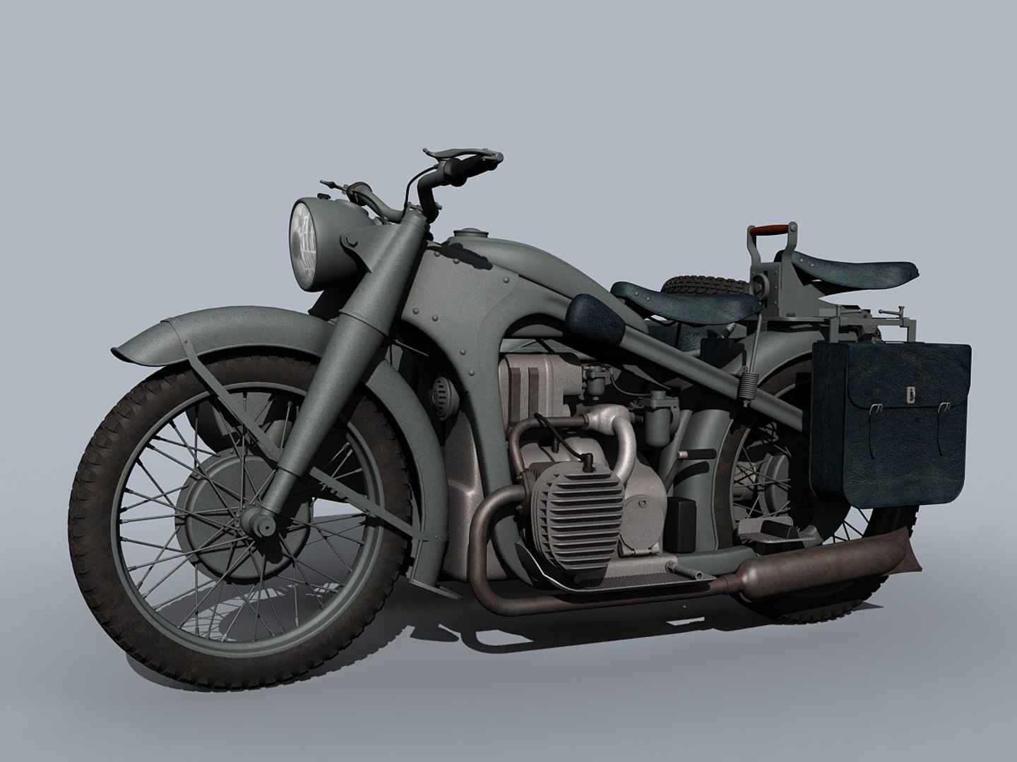 3D Model German Wwii Moto - TurboSquid 1200967