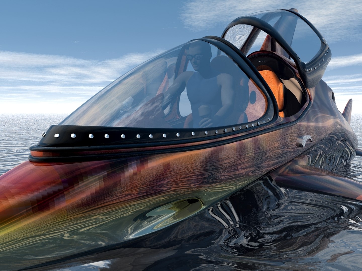 maya speed boat dolphin